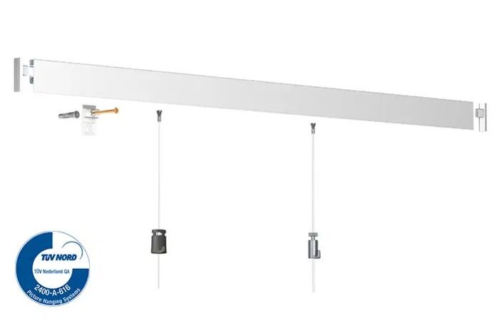 How to install the Artiteq Click Rail Pro picture rail system?